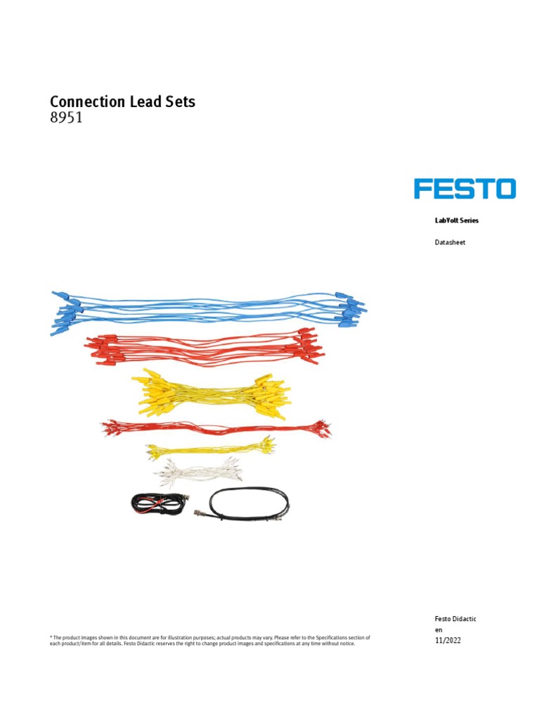 Connection Lead Sets 8951 | PDF | Electrical Connector | Ac Power Plugs ...
