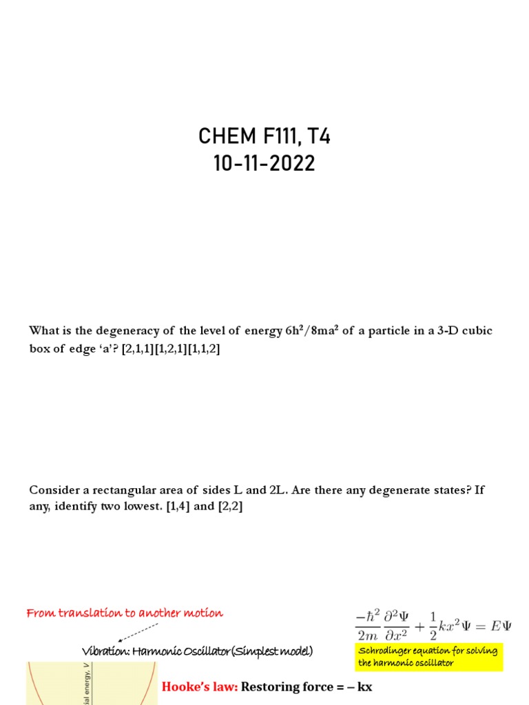 BITS Pilani Assignment | PDF | Oscillation | Energy Level