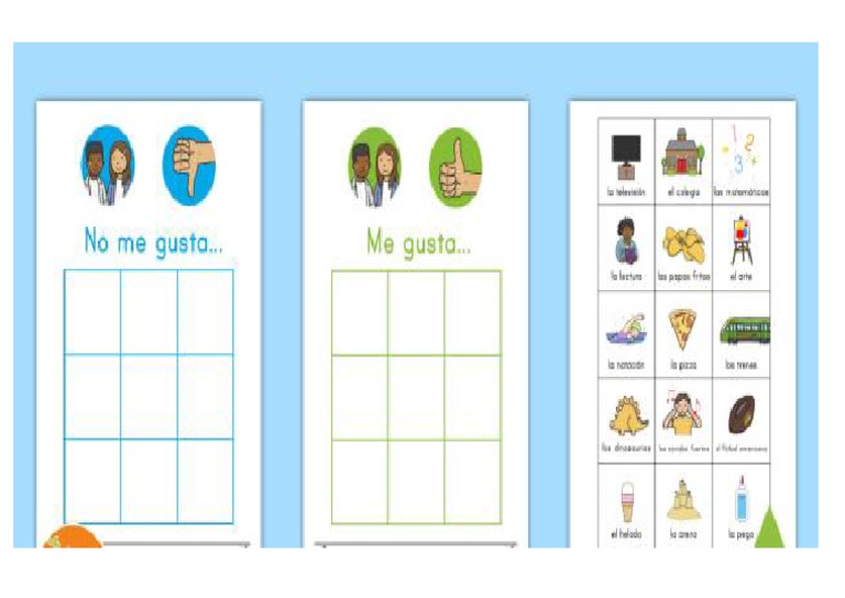 Actividad Me Gusta y No Me Gusta | PDF