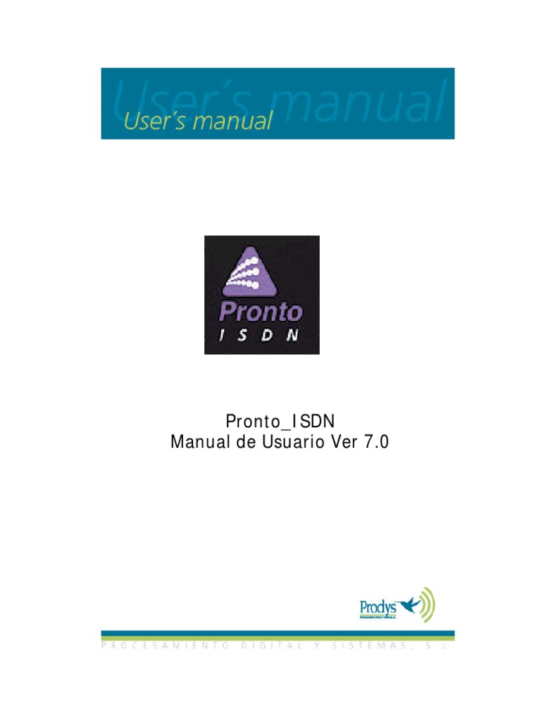 Pronto 3 - Pronto 2 V70 Manual de Usuario | PDF
