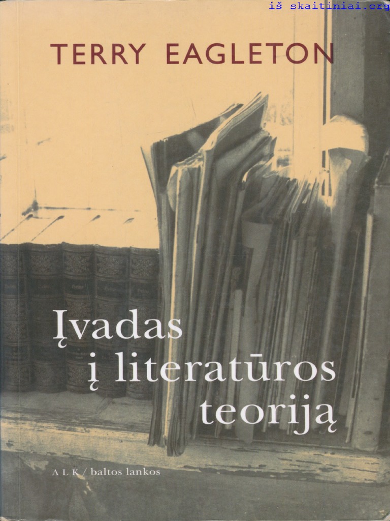 Terry Eagleton Įvadas Į Literatūros Teoriją | PDF