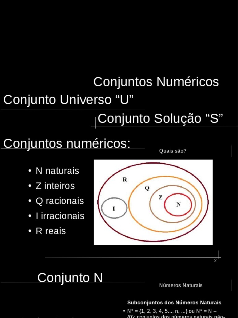 Conjuntos Numericos | PDF | Número racional | Número real