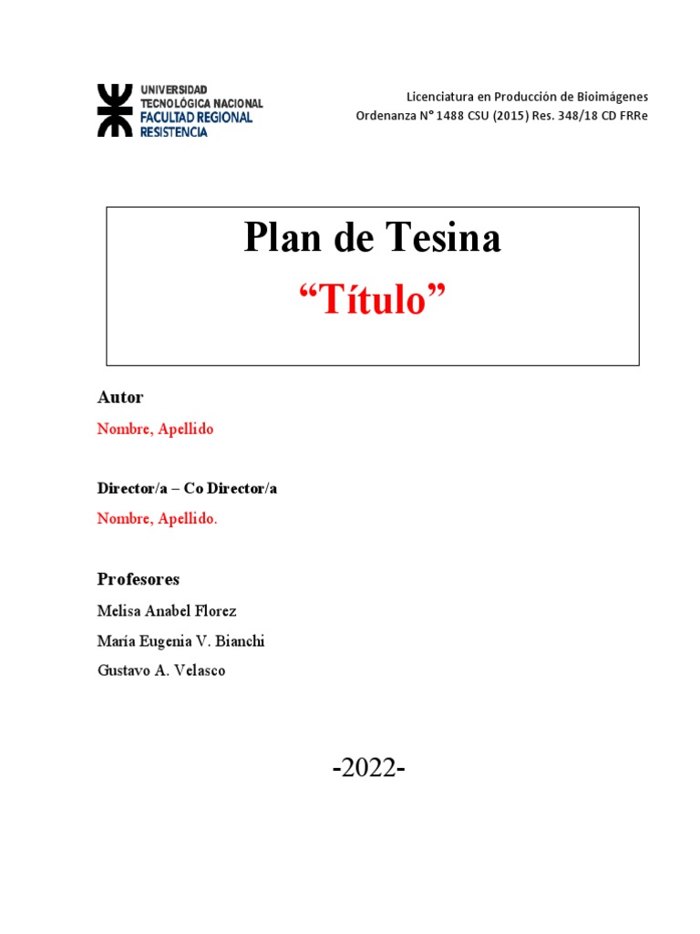 Plantilla Tesina LPB | PDF | Paradigma | Teoría