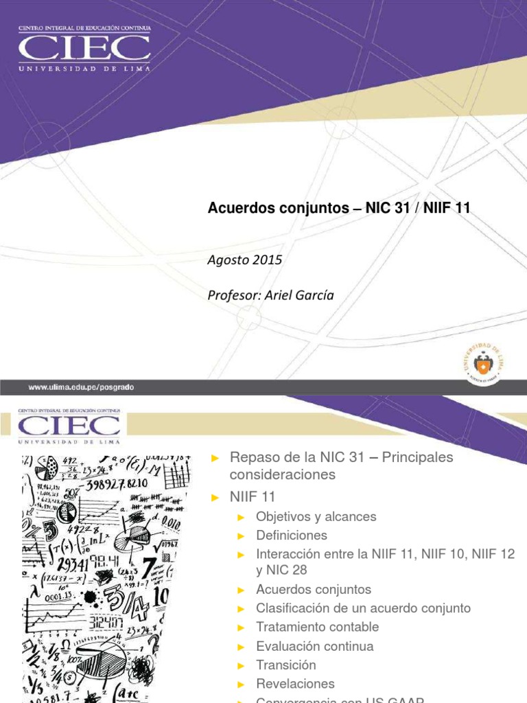 Acuerdos Conjuntos: NIC 31 y NIIF 11 | PDF | normas internacionales de ...