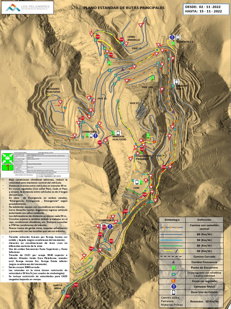 Plano - Caminos - Mina - MLP 02 Al 15 de Noviembre 2022 | PDF | Transporte