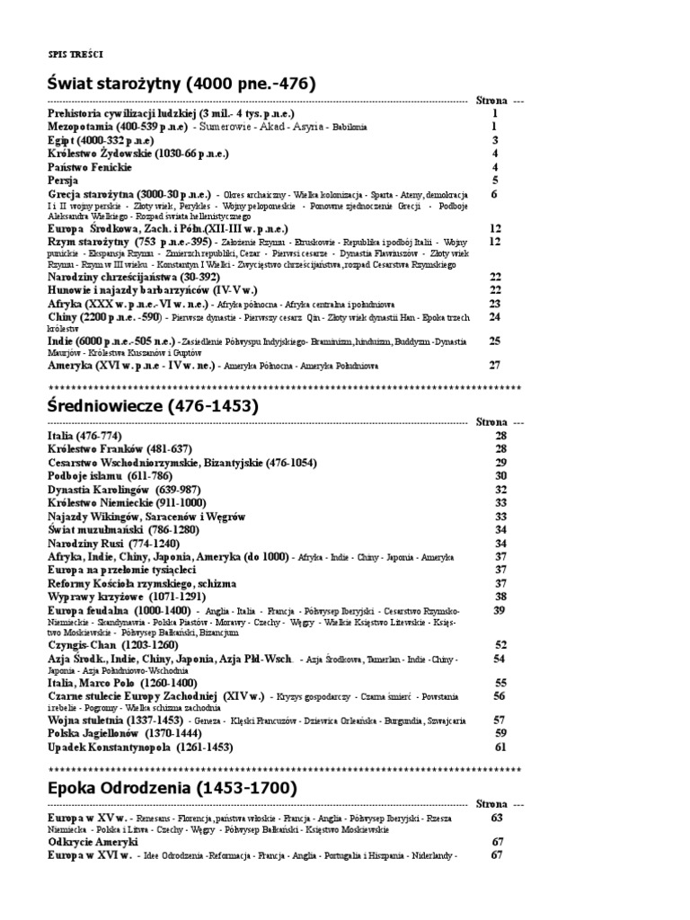 Świat Starożytny (4000 Pne.-476) | PDF
