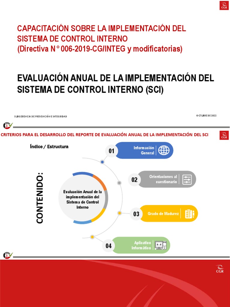 Evaluación Anual de La Implementación Del SCI - 2022 | PDF | Servicio Civil | Evaluación