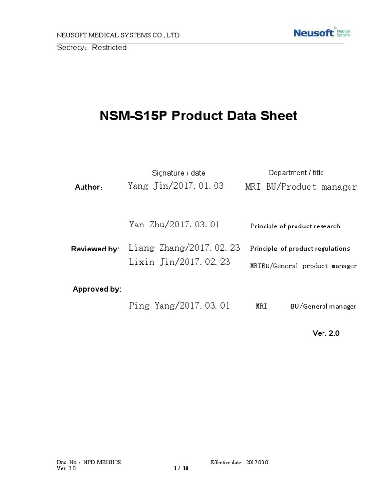 NSM-S15P Product Data Sheet | PDF | Amplifier | Mains Electricity