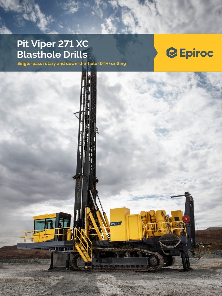 Pit Viper 271 XC Blasthole Drills: Productivity-Focused Single-Pass Rotary and DTH Drilling Rig ...