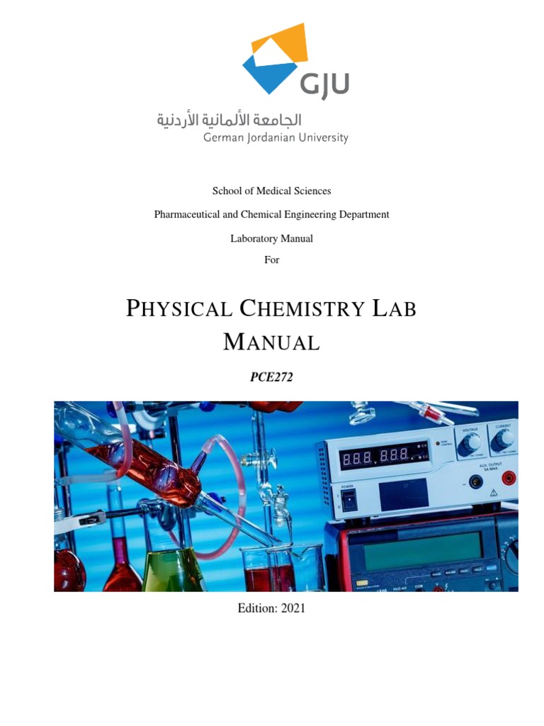 Physical Chemistry Lab Manual-2021 1 | PDF | Adsorption | Vapor