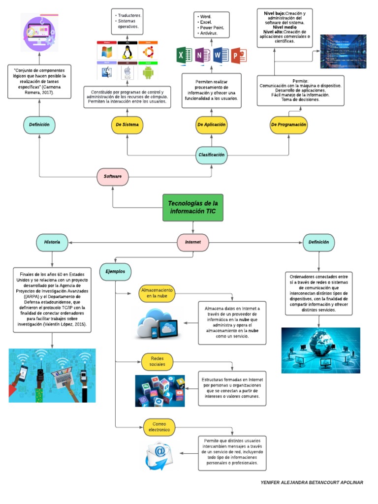 GA1-220501046-AA1-EV01 Mapa Conceptual Sobre Los Tipos de Software y Servicios de Internet | PDF