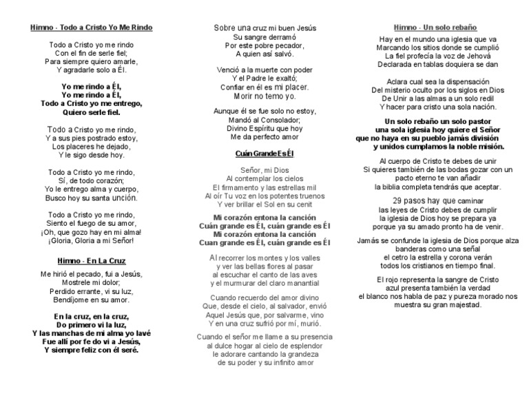 Himno | PDF | Cristo (título) | Amor