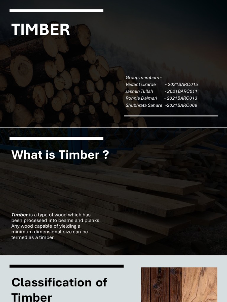 Timber BMC | PDF | Wood | Lumber