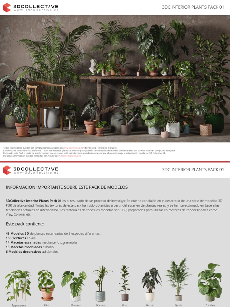 3DC InteriorPlants Pack01 ES | PDF