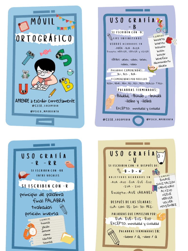 Móvil Ortográfico | PDF | Notación | La lingüística aplicada