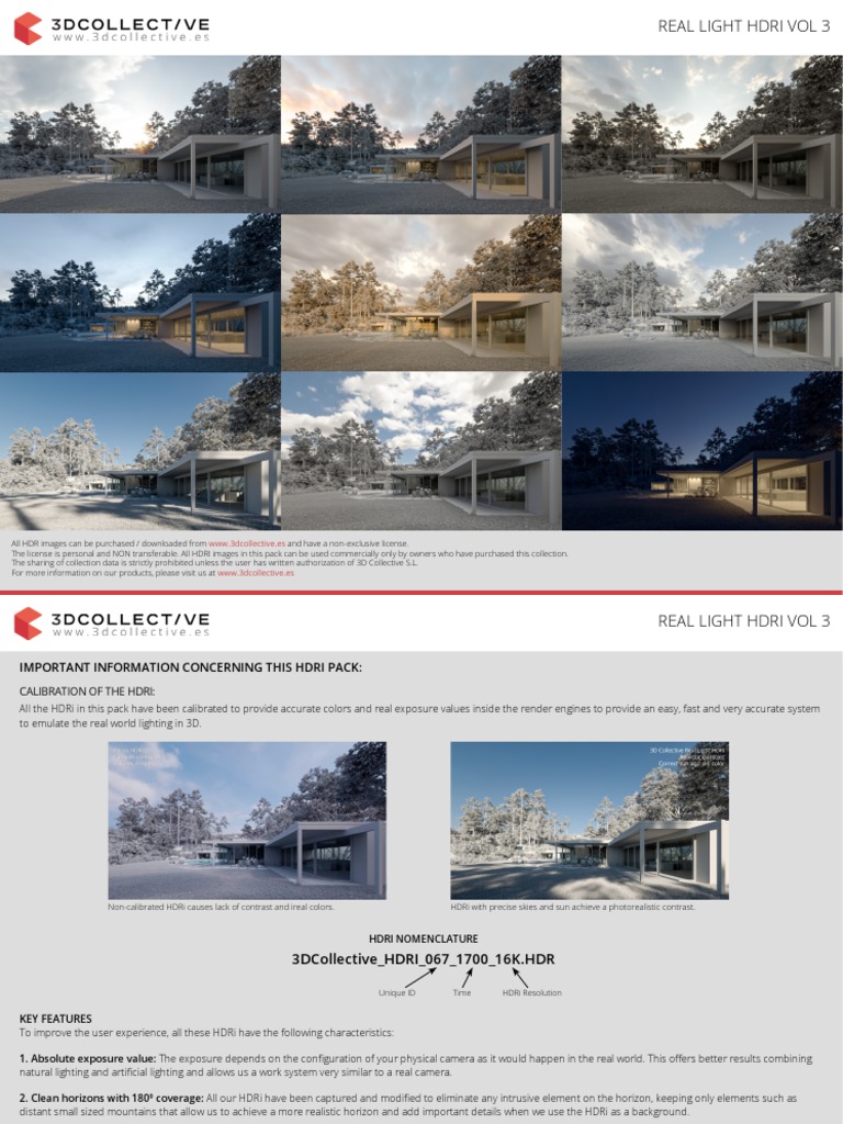 3DC Real Light 24HDRi Vol03 | PDF | Natural Philosophy | Recording