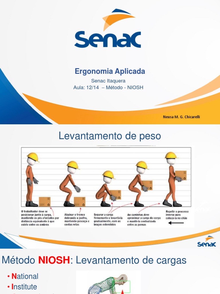 Método NIOSH para Avaliação Ergonômica de Levantamento de Cargas | PDF