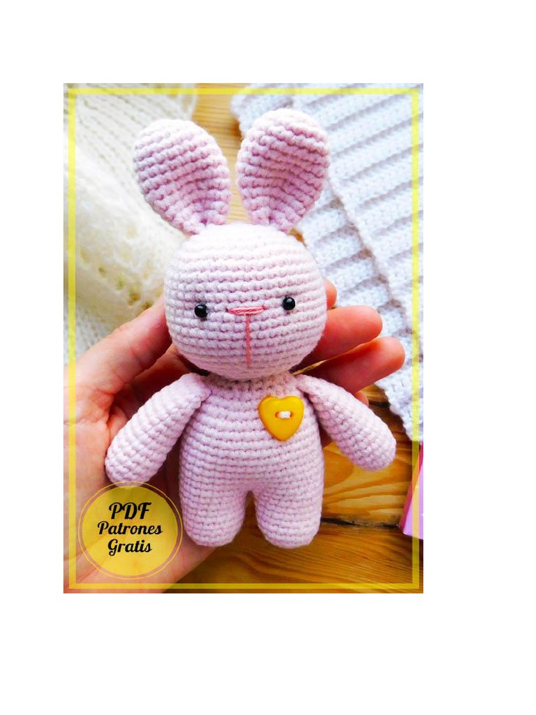 Patrón Gratis Conejo Amigurumi Fácil | PDF | Amigurumi | Textiles