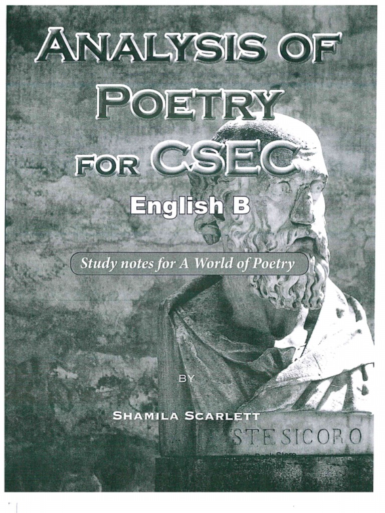 Analysis of Poetry For CSEC | PDF