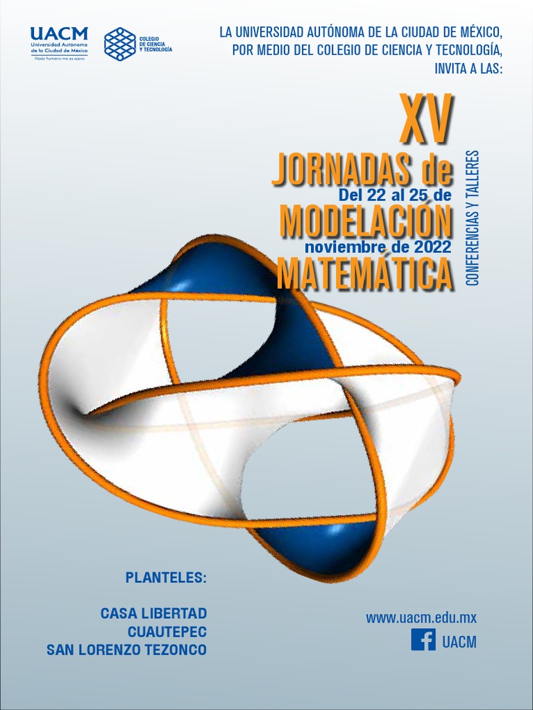 Programa-2 XV JOR MAT 2022 | PDF | Science | Matemáticas