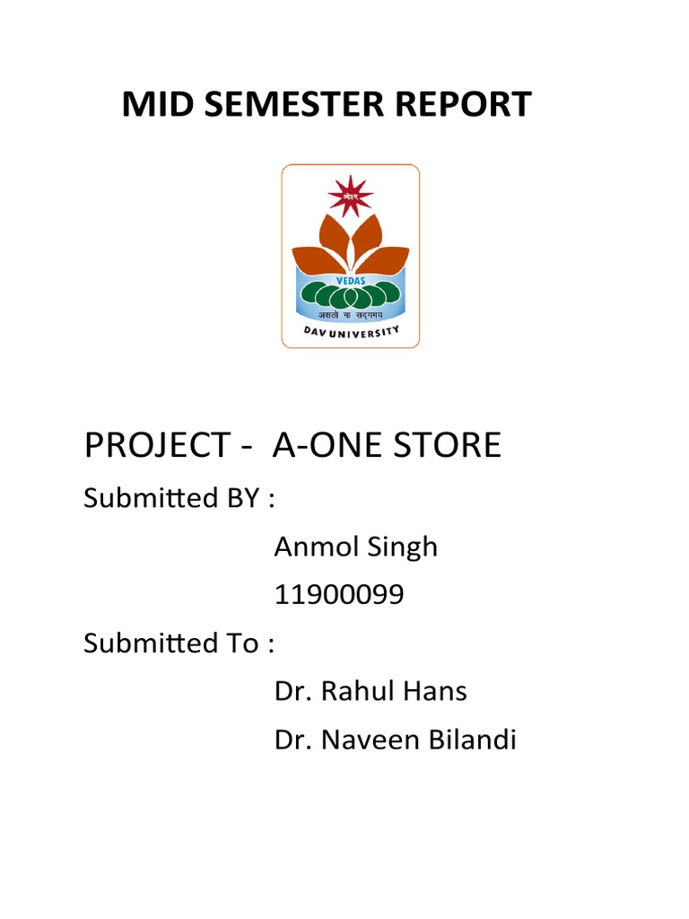 Mid Semester Report | PDF