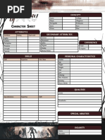 Robotech RPG Character Sheet: O.C.C. Skills: Type of Mecha | PDF ...