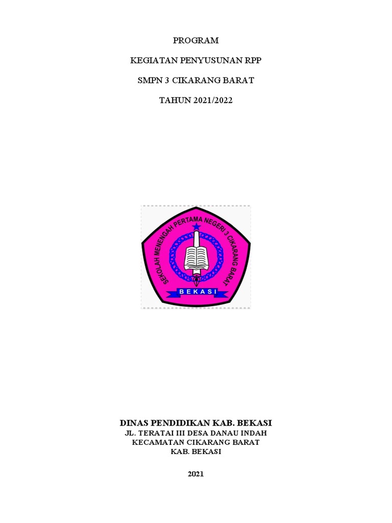 Program Penyusunan RPP | PDF