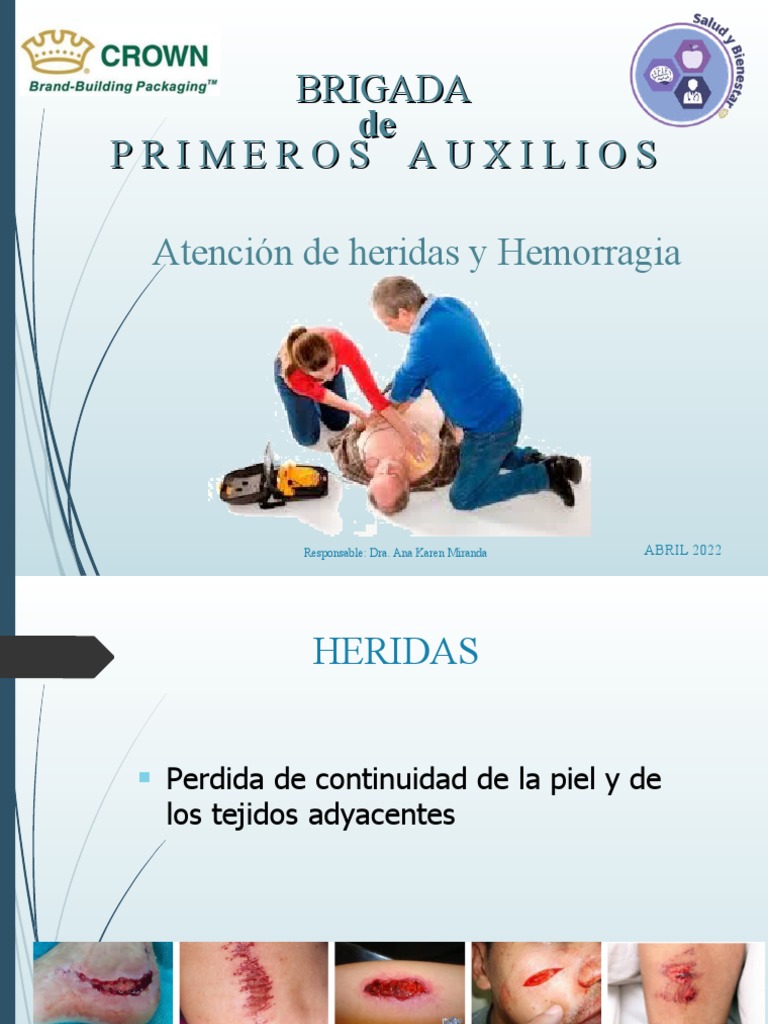Tipos de Heridas y Hemorragias | PDF | Herida | Primeros auxilios