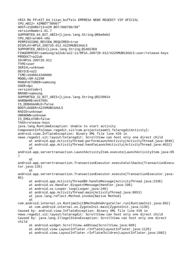Aim Fov Config1010037037 | PDF | Java (Programming Language) | Mobile Computers