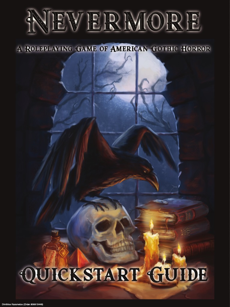 Nevermore RPG QuickStart Guide | PDF | Gothic Fiction | Grit (Personality Trait)