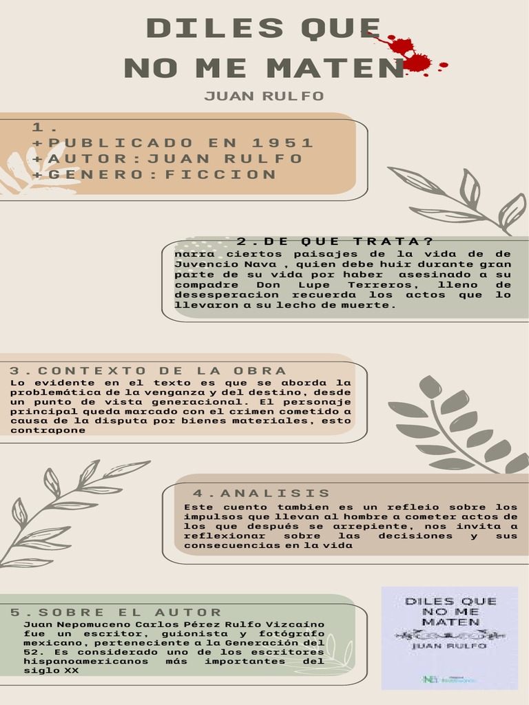Infografía Diles Que No Me Maten' | PDF