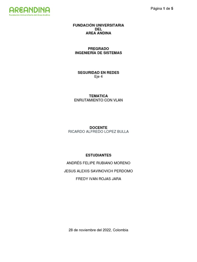 Eje 4 Seg Redes | PDF | Conmutador de red | Tecnología de información y ...