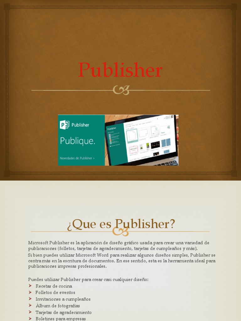 Introducción a Microsoft Publisher | PDF | Archivo de computadora | Informática