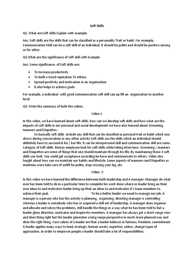 Softskills Pdf