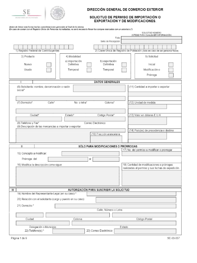 Permiso de Exportación y Seguro | PDF