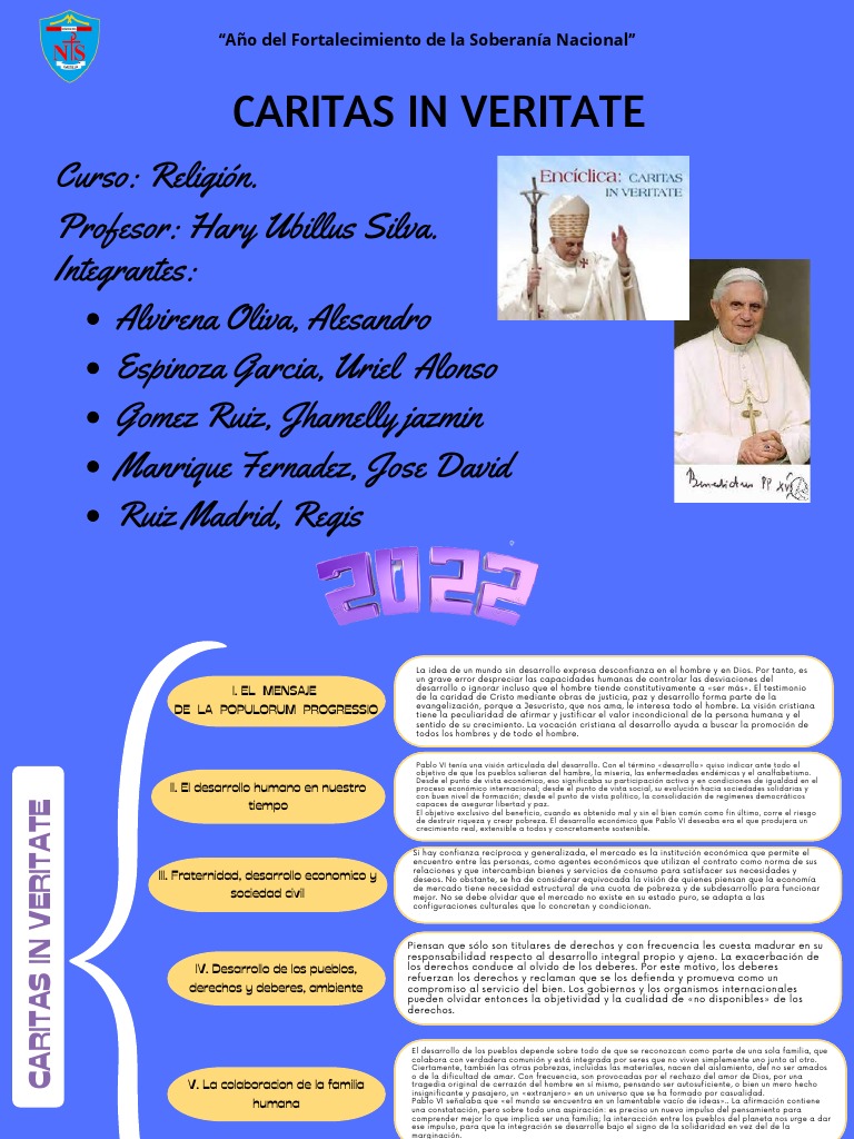 Caritas in Veritate (Trabajo Grupal) | PDF | Amor | Pobreza Caritas in Veritate (Trabajo Grupal) | PDF | Amor | Pobreza
