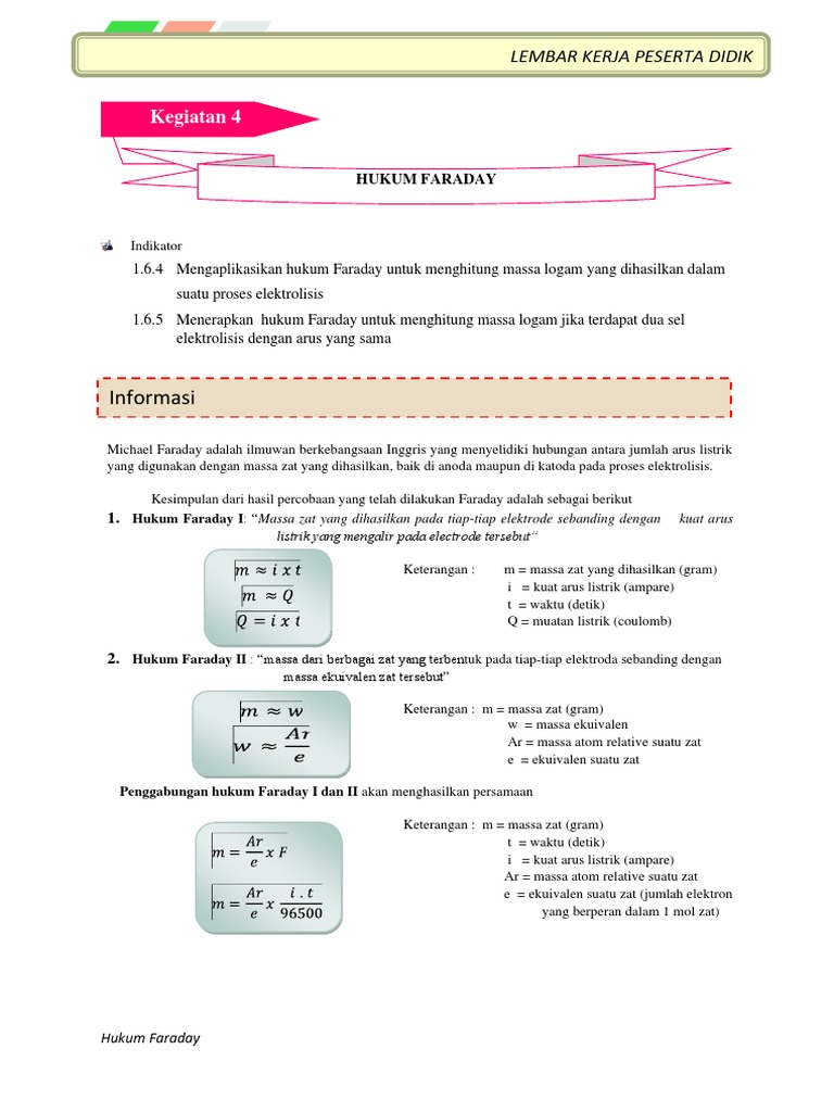 MENGAPLIKASIKAN HUKUM FARADAY | PDF