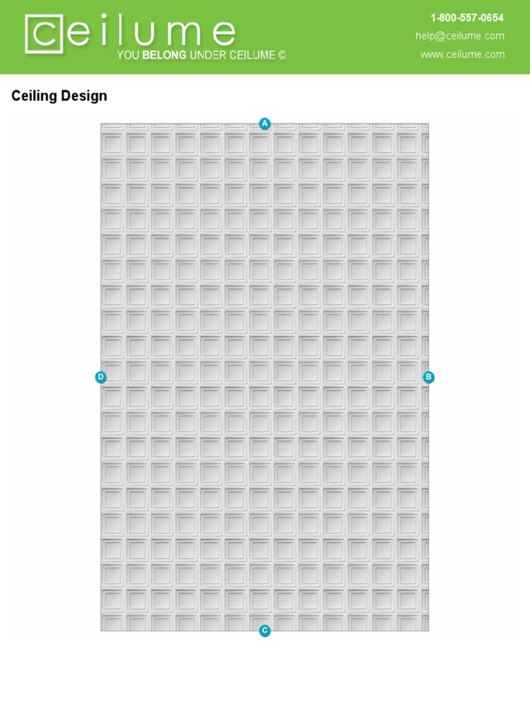 Ceiling Tile Spec Sheet | PDF