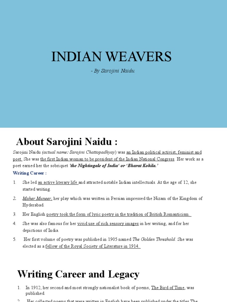 Indian Weavers | PDF