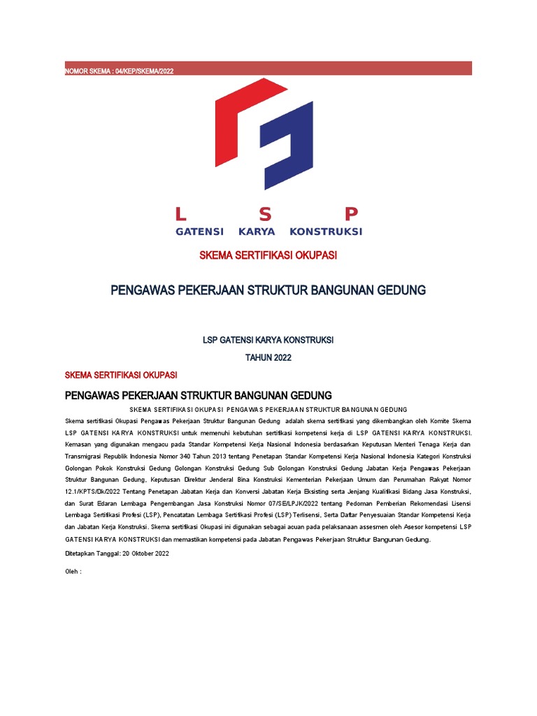 04 Pengawas Pekerjaan Struktur Bangunan Gedung | PDF 04 Pengawas Pekerjaan Struktur Bangunan Gedung | PDF