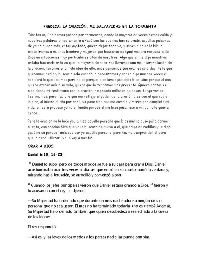 PREDICA | PDF | Oración