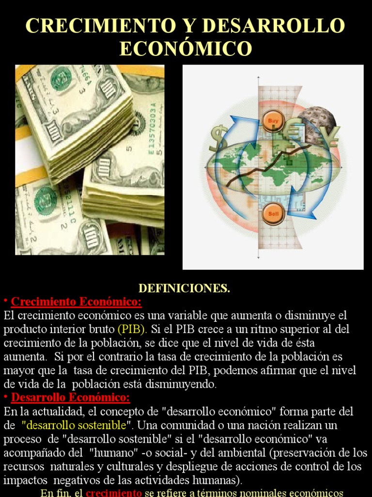 Crecimiento Desarrollo Económico | PDF | Crecimiento económico | Producto Interno Bruto