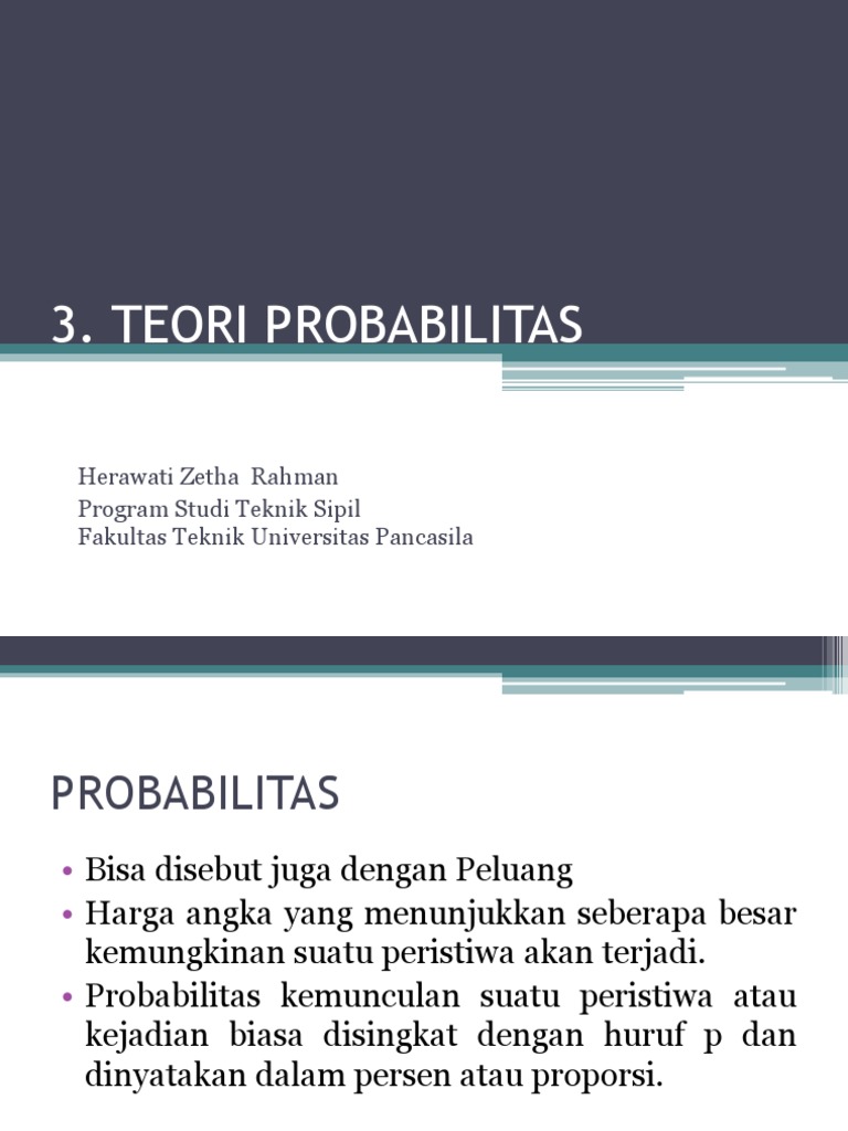 Teori Probabilitas | PDF