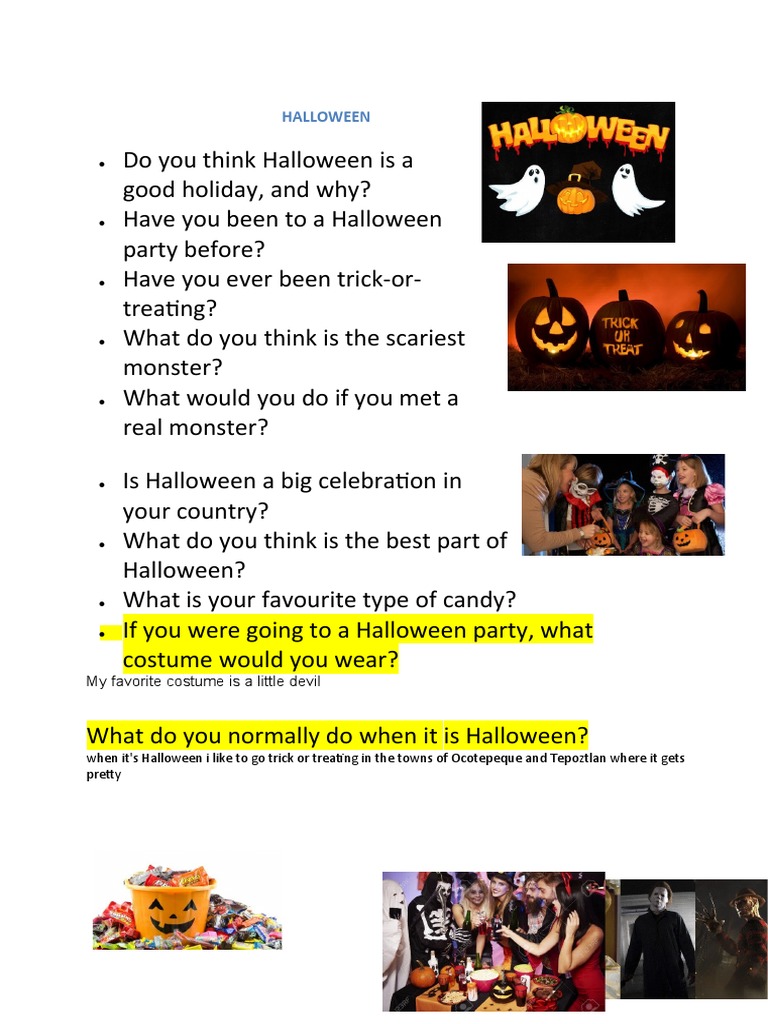 P2 Halloween Conversation - Evelyn Tolentino Pérez - Español - 6 ...