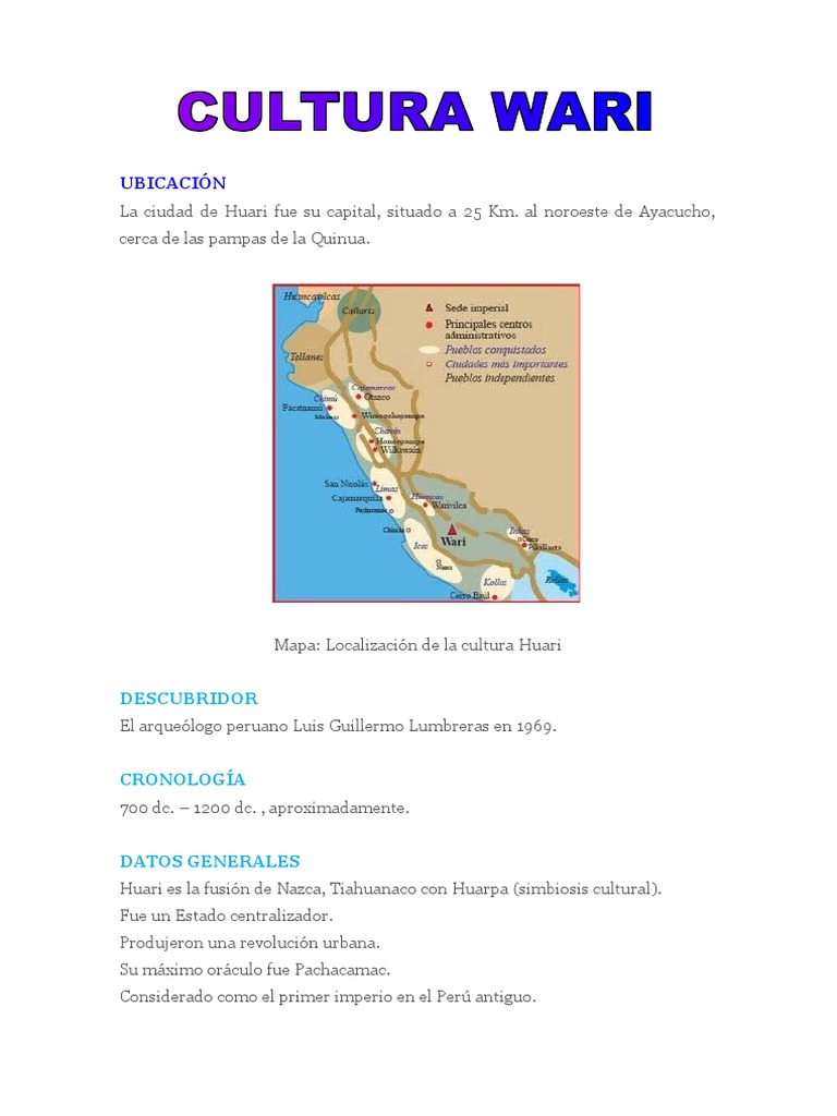 Cultura Wari | PDF