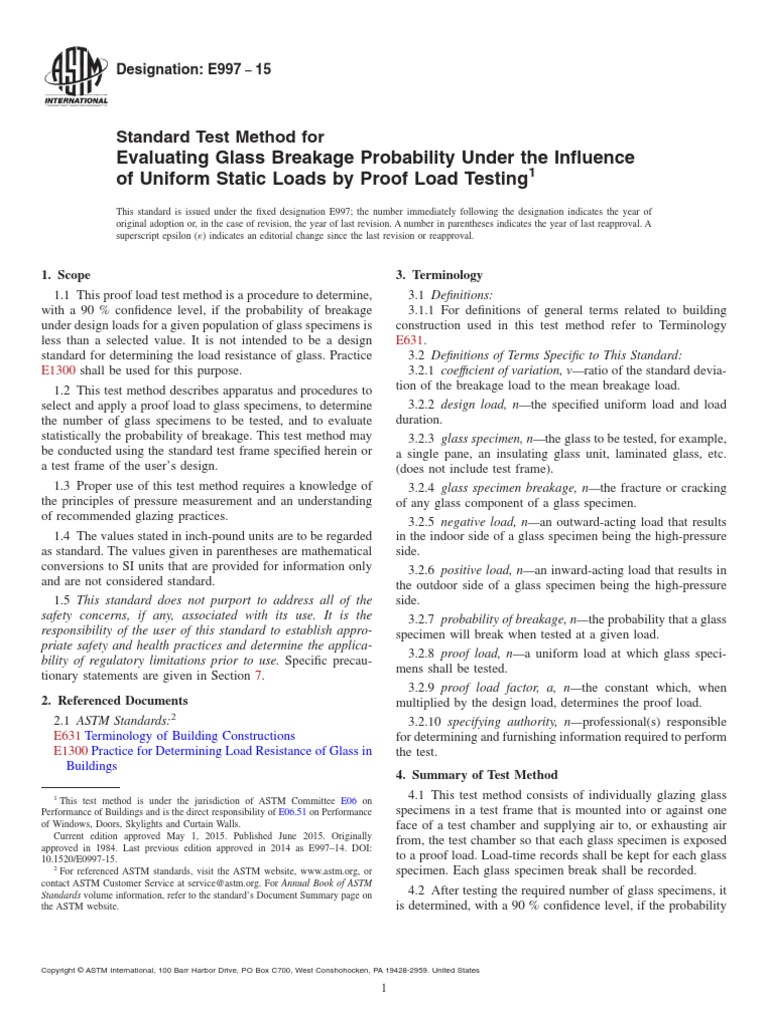 Astm E997-15 | Download Free PDF | Screw | Sampling (Statistics)
