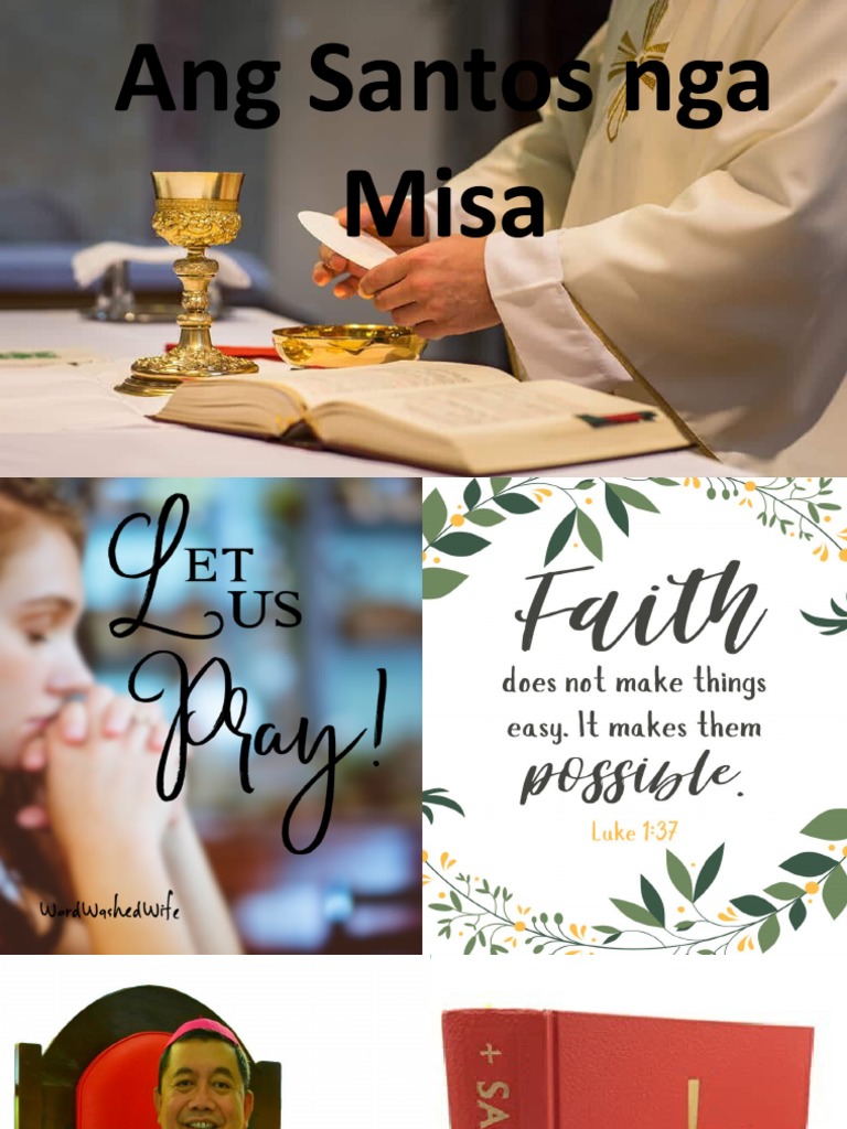 Ang Santos Nga Misa | PDF | Mass (Liturgy) | Eucharist