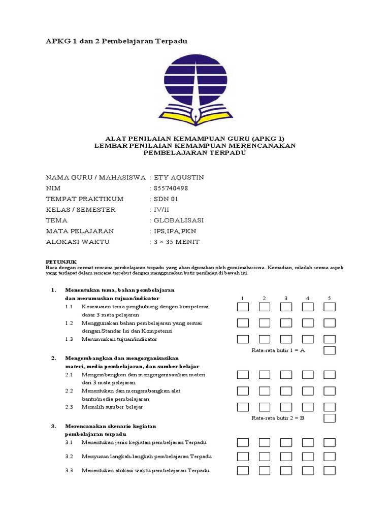 APKG 1 Dan 2 | PDF | Karier & Perkembangan