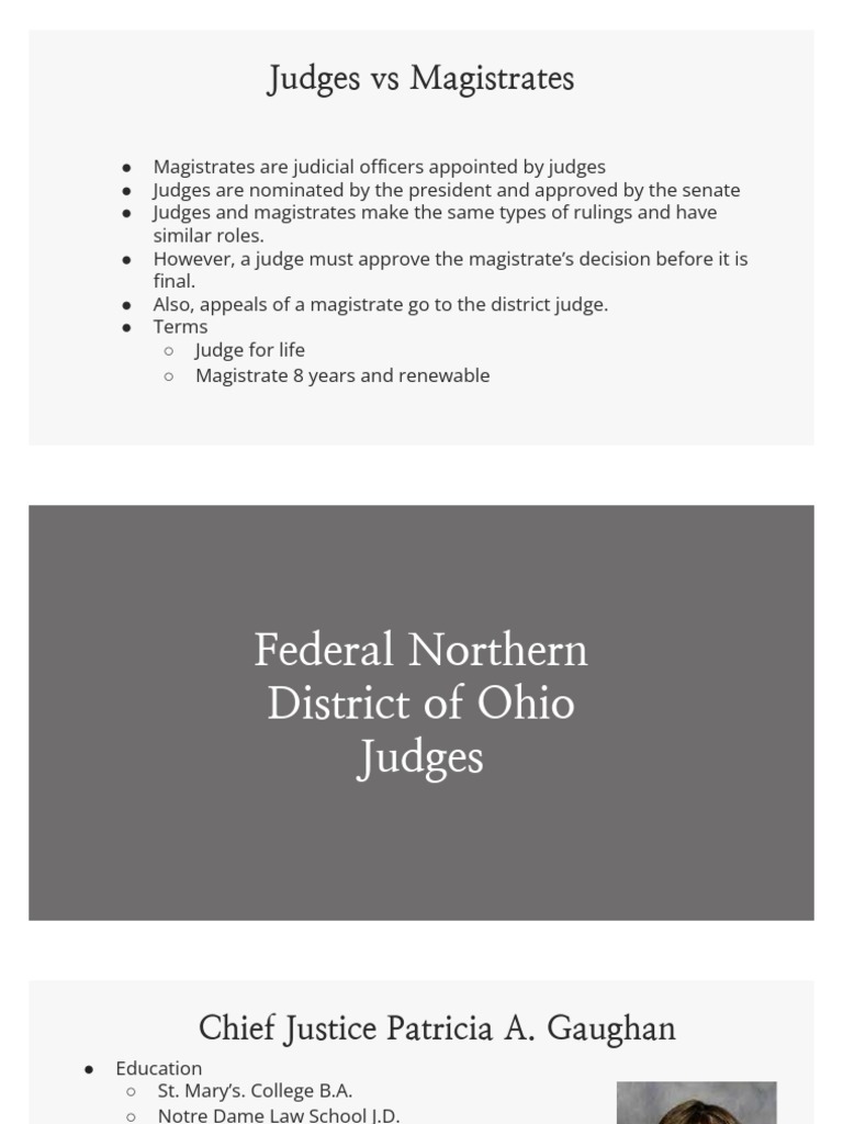 Judges and Magistrates Overview | PDF | Judge | Magistrate