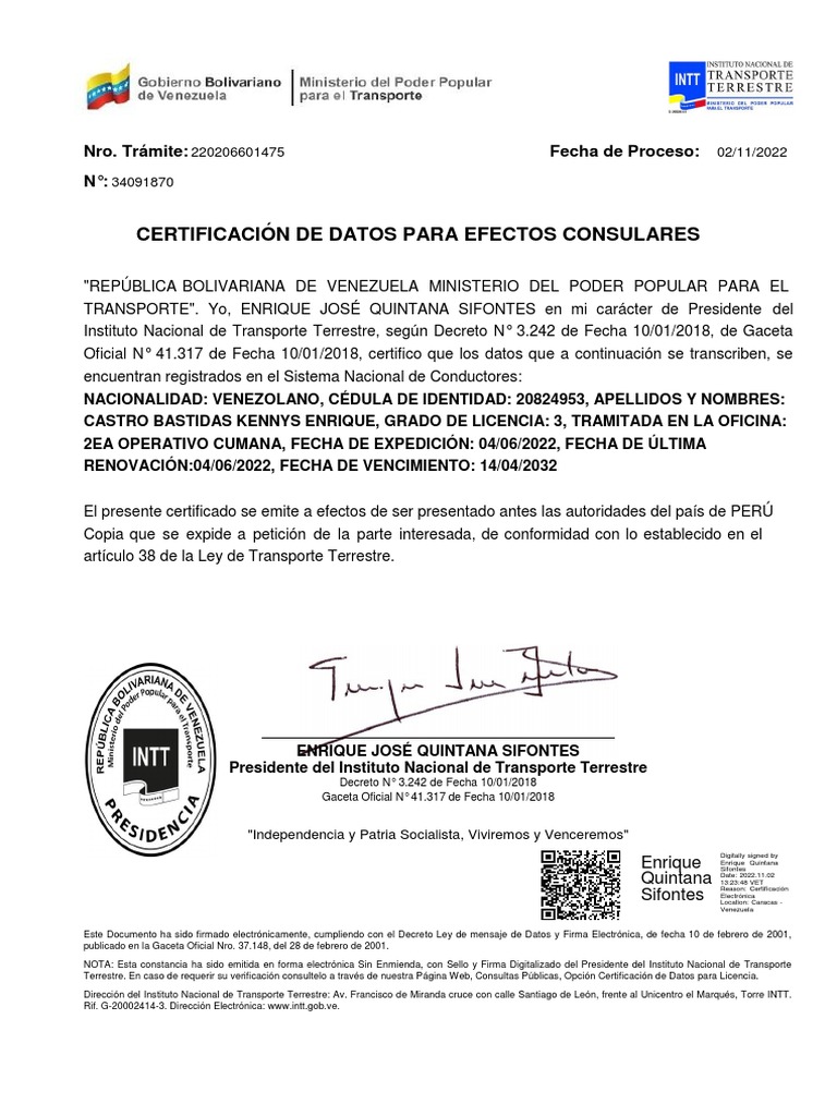 Carta Consular | PDF | Documento | Aplicaciones de la criptografía